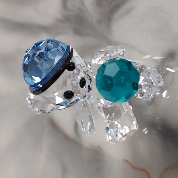 Swarovski | Accents | Swarovski Crystal Bear Lets Play Ball Figurine ...